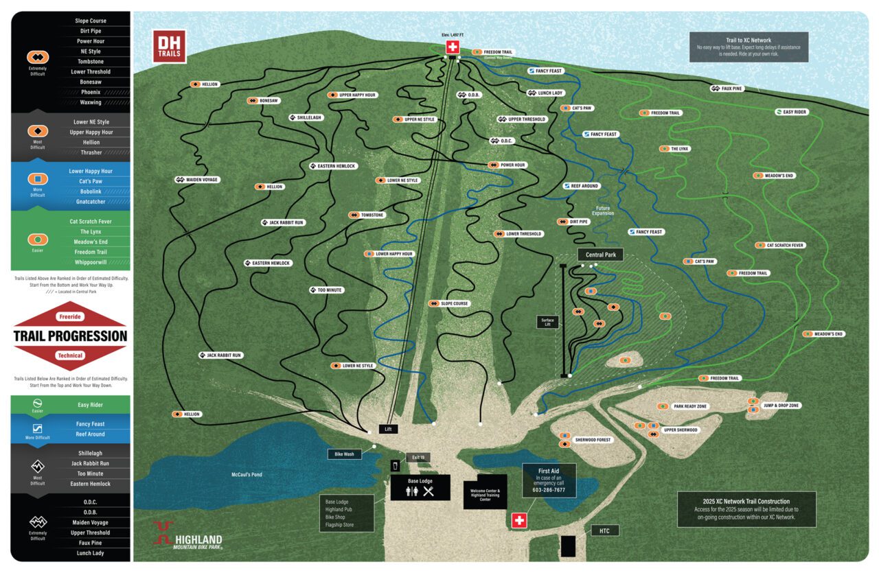 Trail Maps | Highland Mountain Bike Park