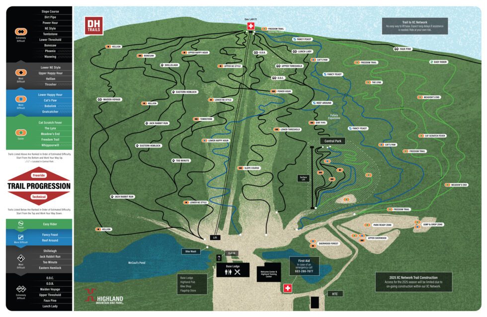 Trail Maps | Highland Mountain Bike Park